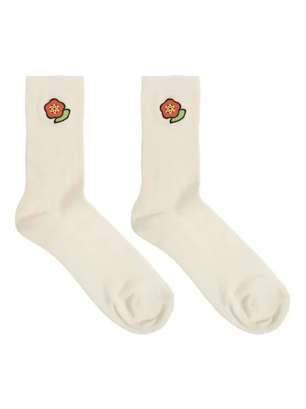 Kenzo Boke Flower Ankle Socks - Neutrals