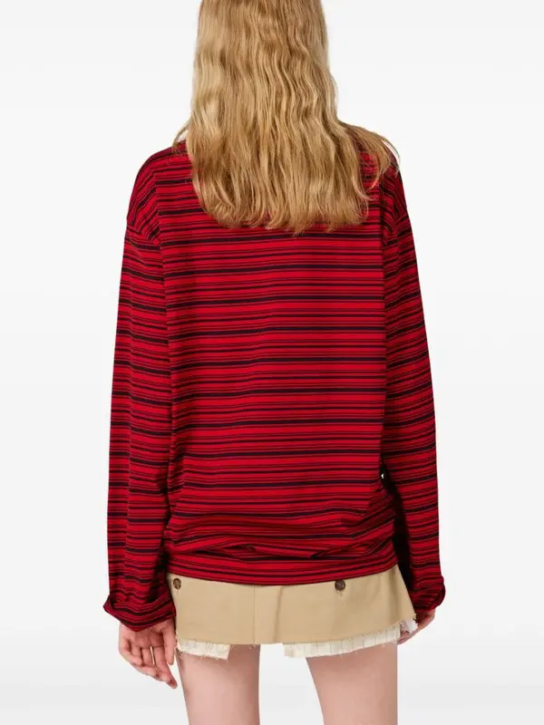 Miu Miu Cotton Jersey T-shirt - Red