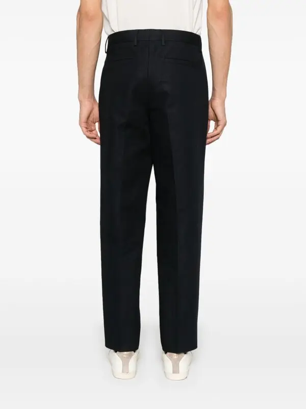 Zegna Pleat-detail Trousers - Blue