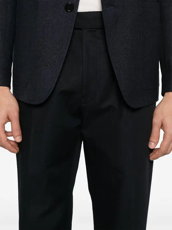 Zegna Pleat-detail Trousers - Blue