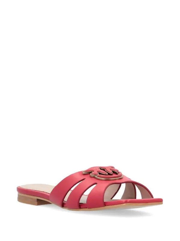 Pinko Love Birds-motif Sandals - Red