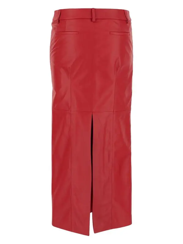 ARMARIUM Leather Column Skirt