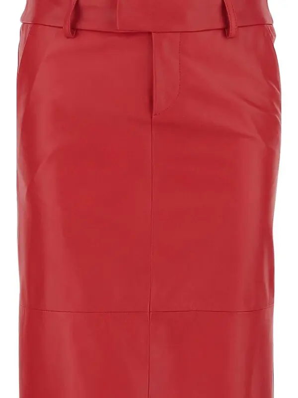 ARMARIUM Leather Column Skirt