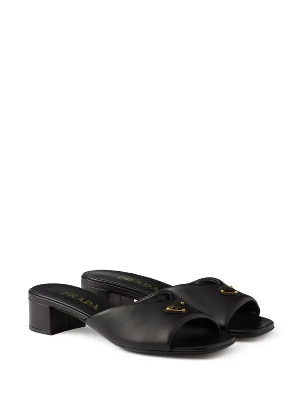 Prada 35mm Padded Leather Sandals