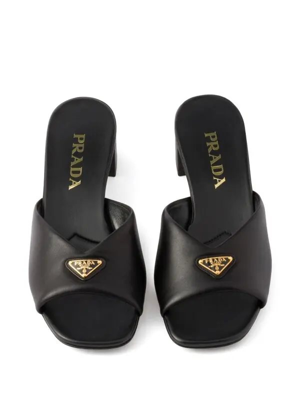 Prada 35mm Padded Leather Sandals