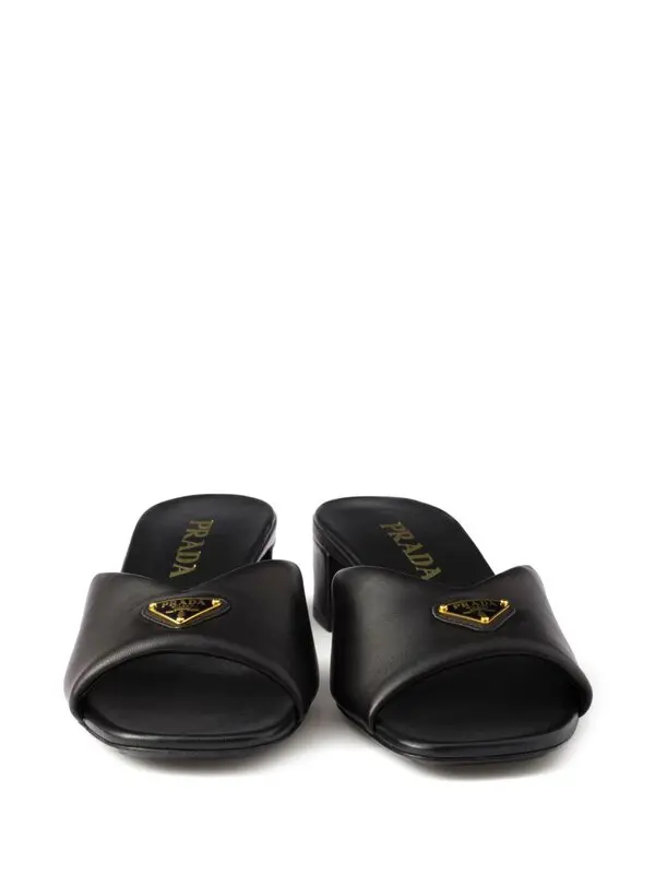 Prada 35mm Padded Leather Sandals