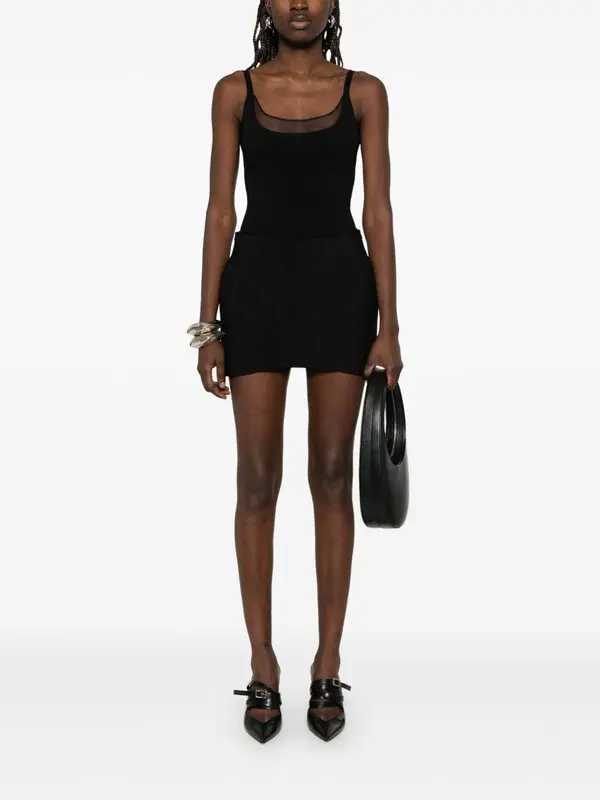 MUGLER Illusion Knitted Tank Top