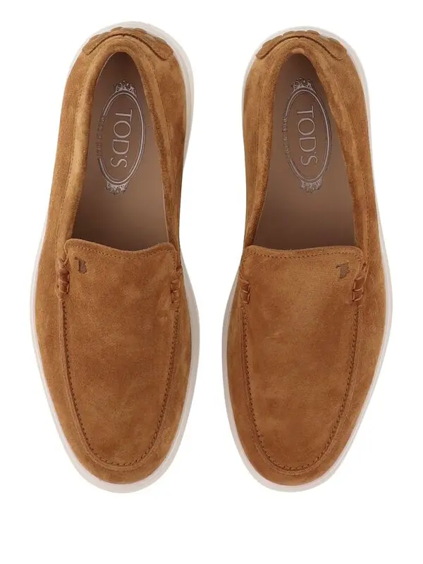 TOD'S Suede Loafers - Brown