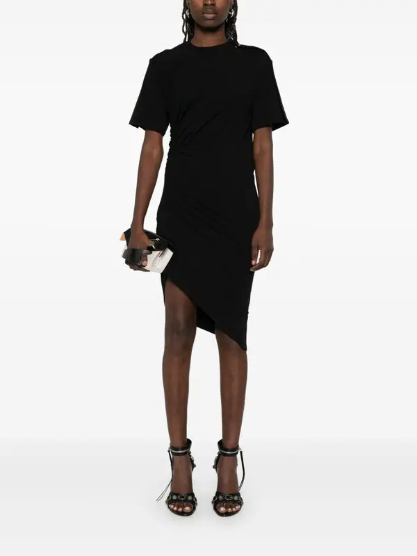 MUGLER Piercing-detail Midi Dress - Black