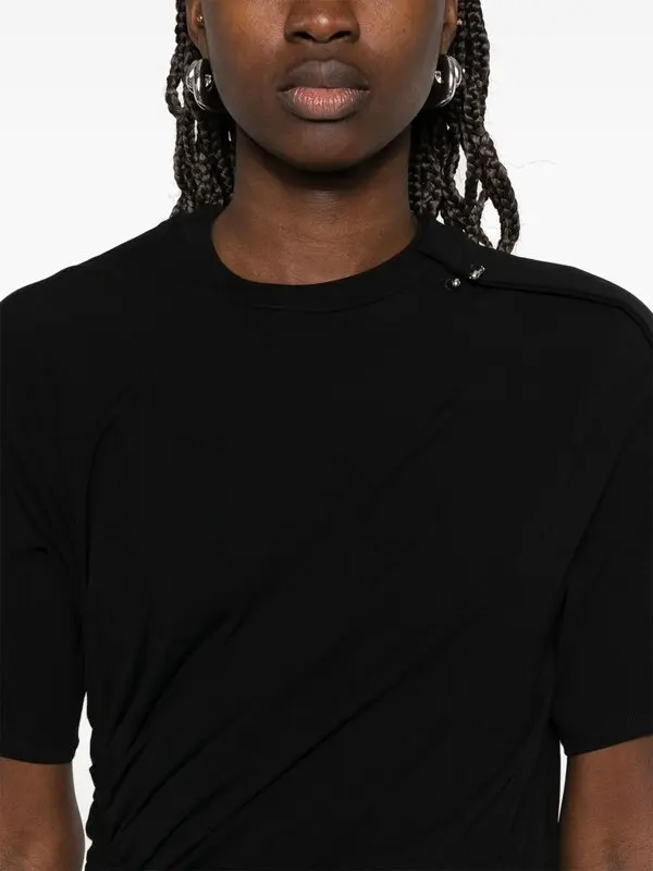 MUGLER Piercing-detail Midi Dress - Black