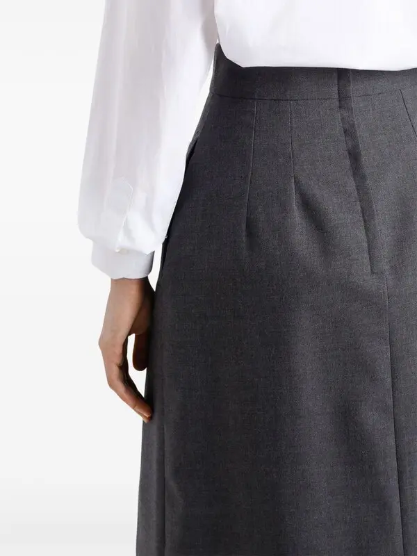 Dolce & Gabbana Overlapping-panel Midi Skirt - Black