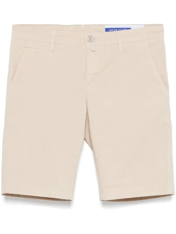 Jacob Cohen Logo-plaque Chino Shorts - Neutrals