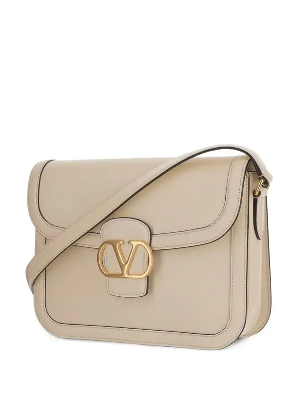 Valentino Garavani 9to5 Smooth Calfskin Shoulder Bag - Neutrals