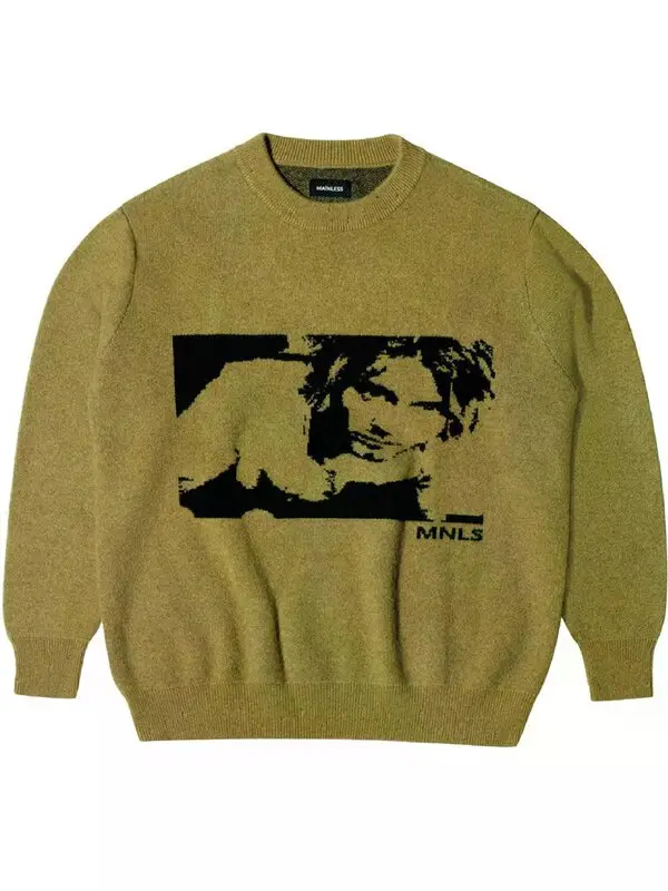 MAINLESS Kurt Cobain Sweater - Yellow