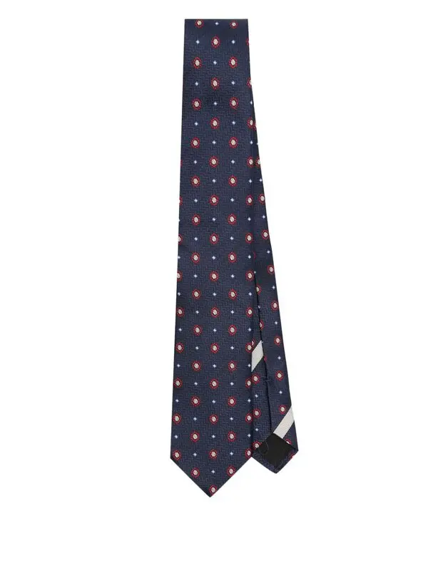 Valentino Garavani Pattern Jacquard Tie - Blue