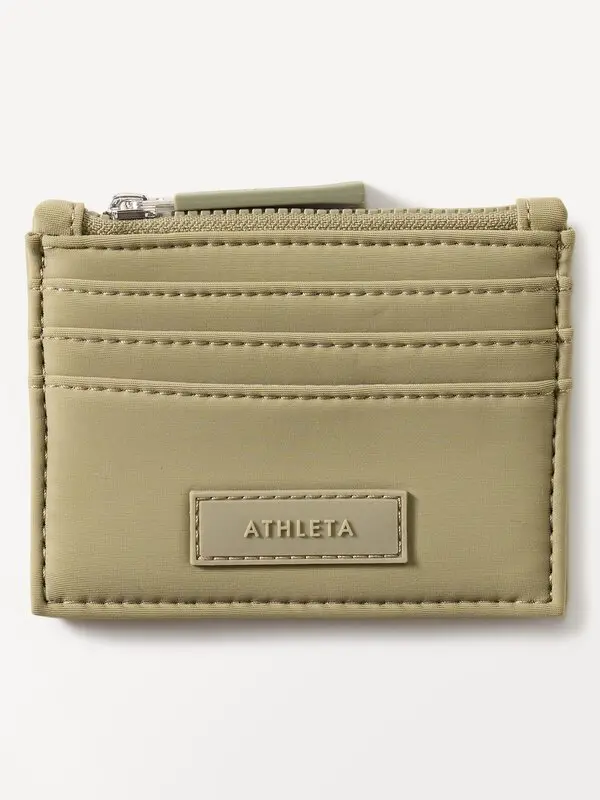 Athleta Diem Cardholder In Olive Branch 40% Off Editorialist