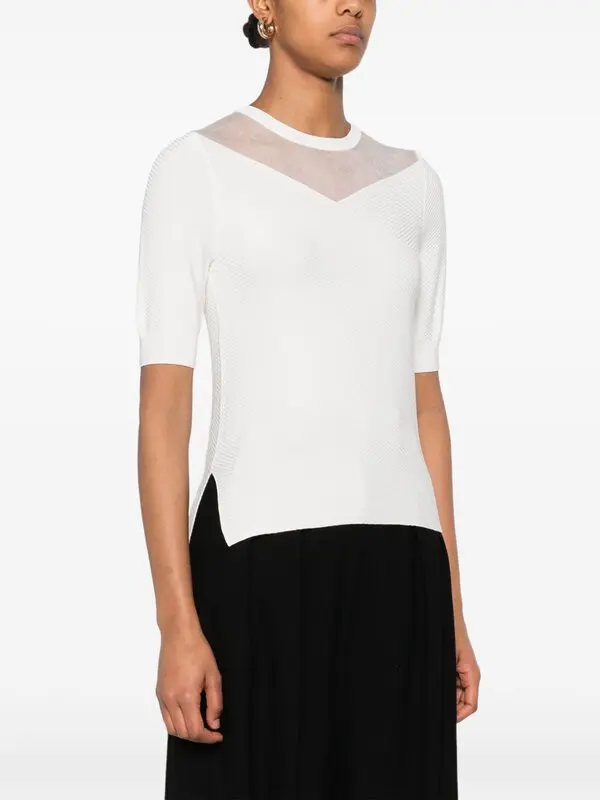 Dkny Sheer-panel T-shirt