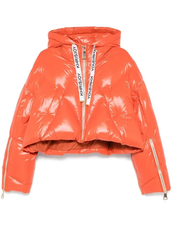 Khrisjoy Kris Cropped Puffer Jacket - Orange