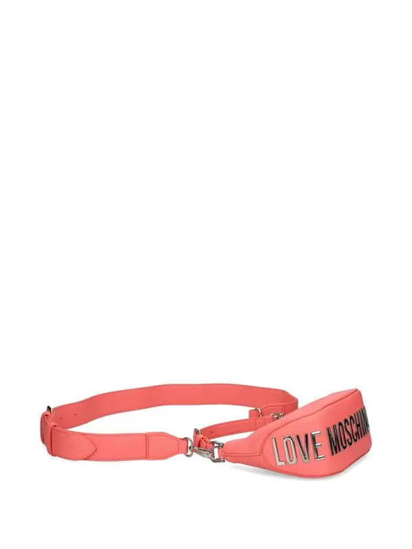 Moschino Giant Logo Shoulder Bag - Red