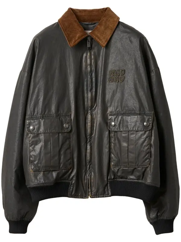Miu Miu Poplin Bomber Jacket