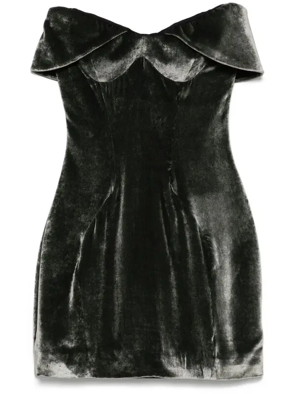 MUGLER Velvet Mini Dress