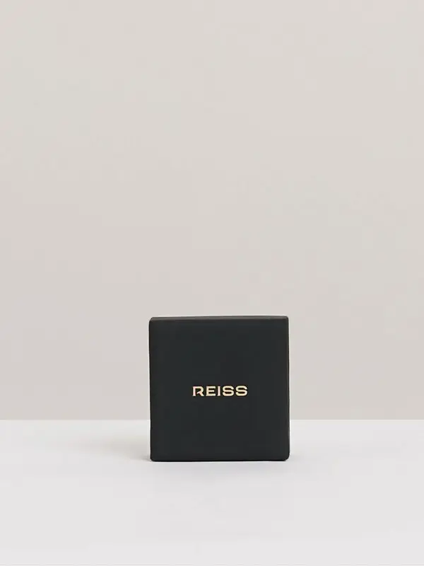 REISS Freya Wave Hoop Earrings - Gold