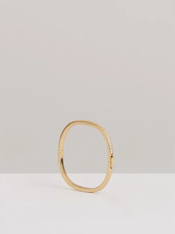 REISS Myles Hinged Crystal Cuff
