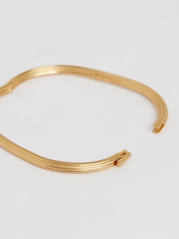 REISS Claudia Contour Hinged Cuff - Gold