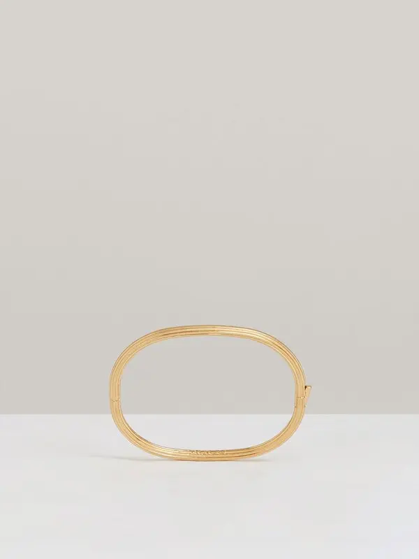 REISS Claudia Contour Hinged Cuff - Gold