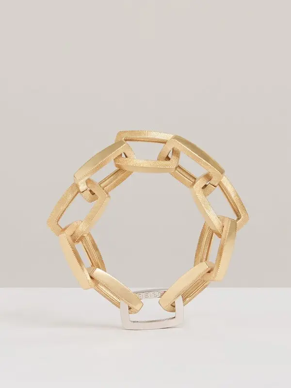 REISS Gia Geometric Chain Bracelet - Gold