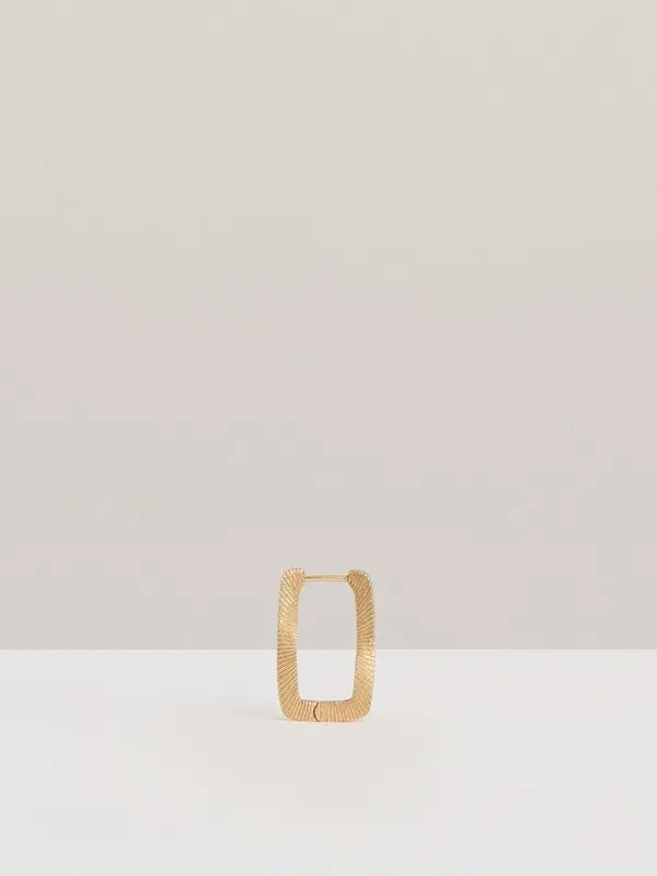 REISS Grace Geometric Hoop Earrings