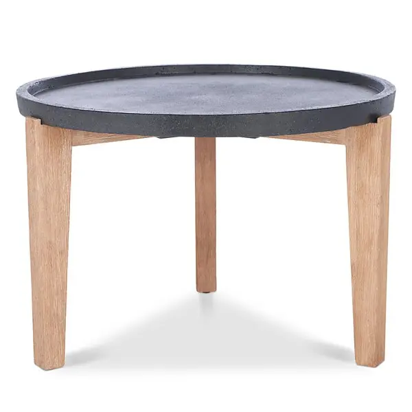 SAFAVIEH Valton Outdoor Side Table - Black