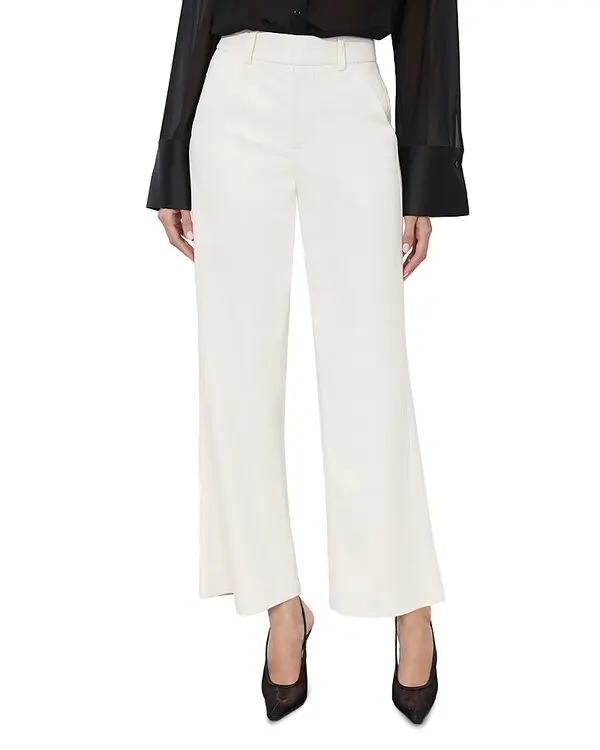 Alice Olivia Alexander Faux Leather Trousers Off White 25