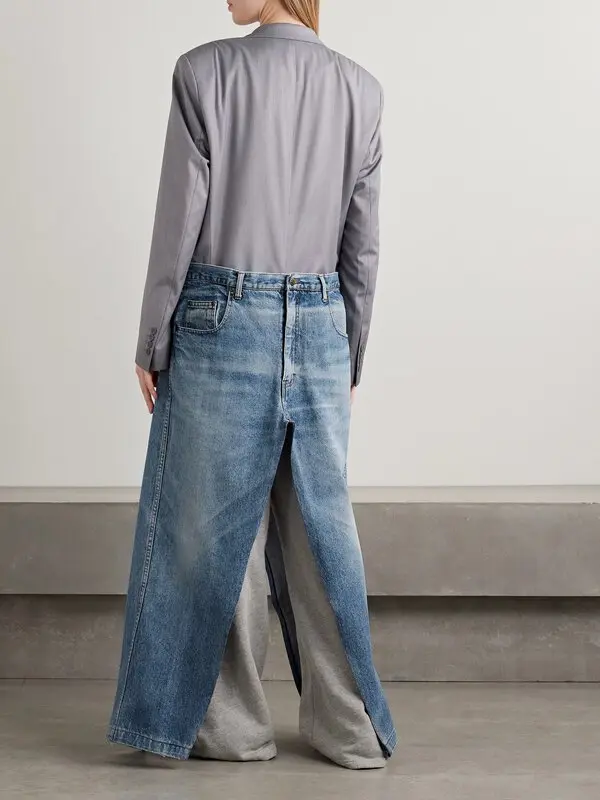 BETTTER Denicoat Convertible Wool-blend And Denim Coat