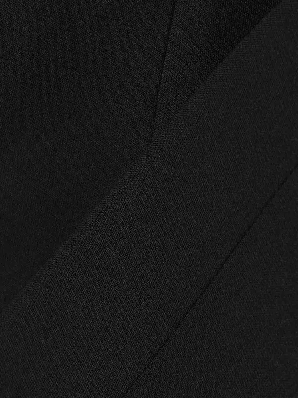 BETTTER Wool-blend And Satin Halterneck Top With Cutouts