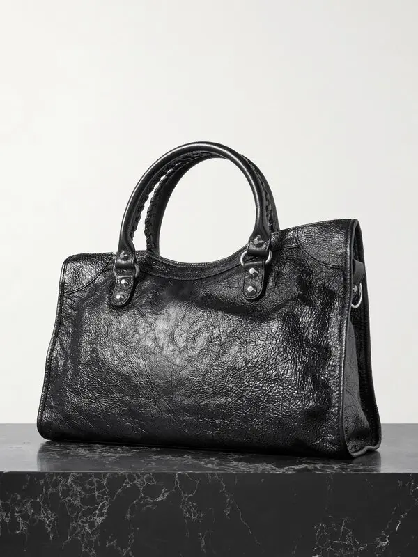 Balenciaga Le City Medium Embellished Tote Bag - Black