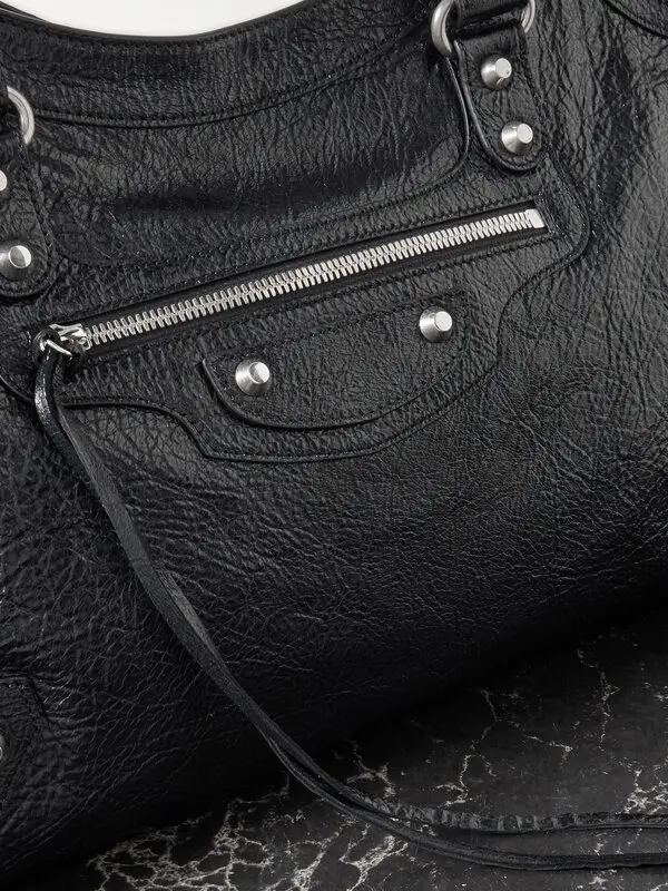 Balenciaga Le City Medium Embellished Tote Bag - Black