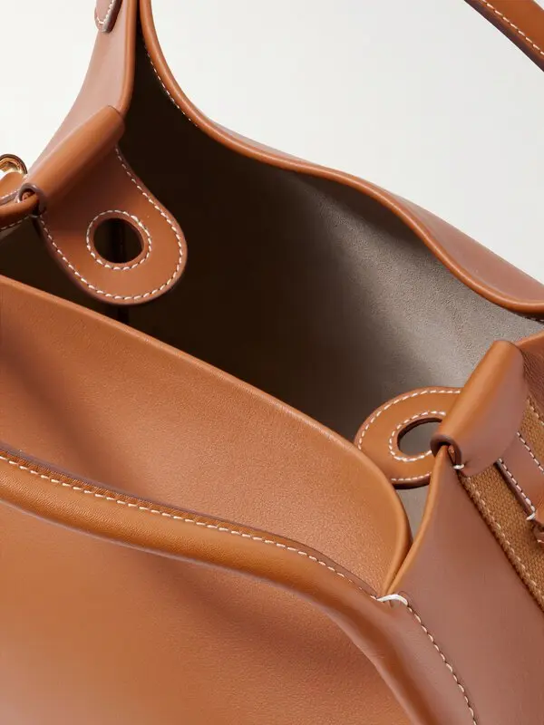 Loro Piana Bale Large Leather Bag - Brown