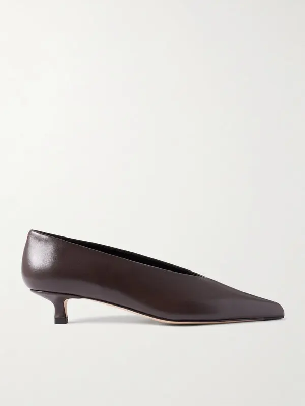 AeydĒ Clara Leather Pumps - Brown