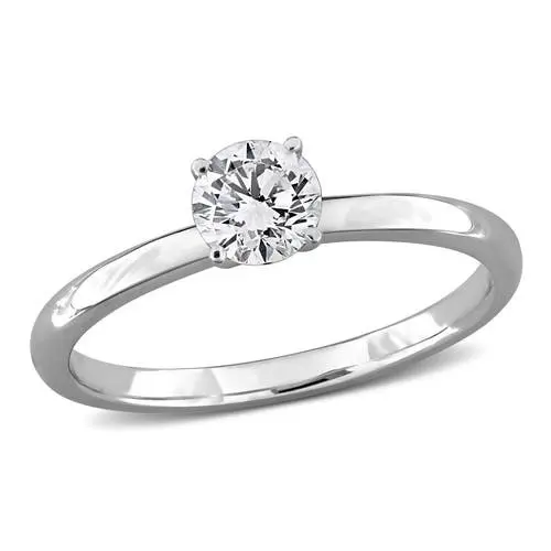 JULIANNA B. 14k Gold 1/2 Ctw Lab-grown Diamond Solitaire Ring - White Gold