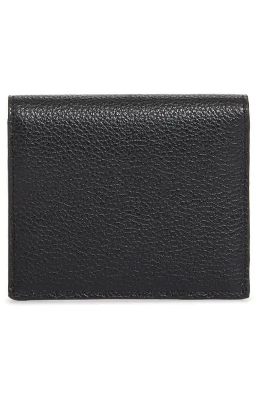 TOTEME T-lock Leather Card Holder - Black