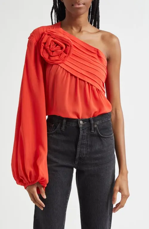 Farm Rio Rose One-shoulder Top