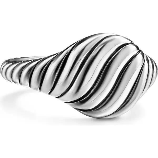 David Yurman Sculpted Cable Pinky Ring - Sterling Silver