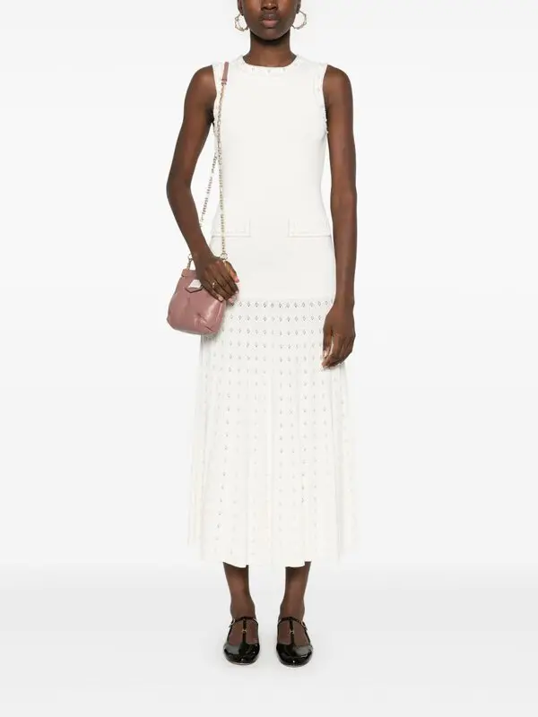 pearl bead knit maxi dress Sandro Knitted - White blackfriday23