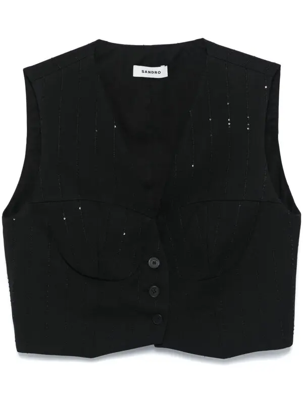Sandro Sequined Vest