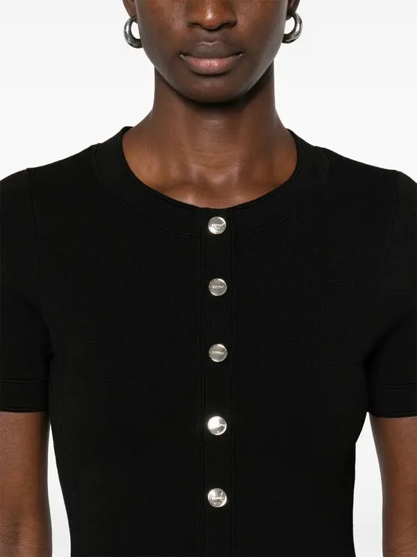 Sandro Pleated Mini Dress - Black