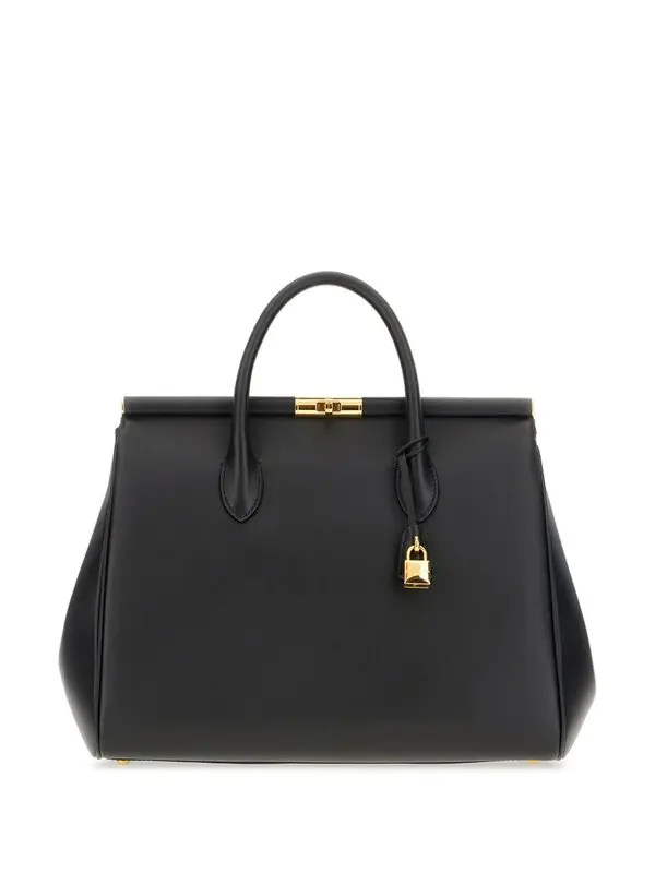 Dolce & Gabbana Marlene Leather Handbag With Logo Print