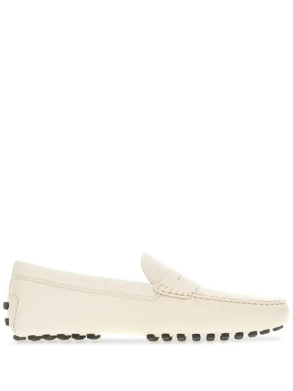 TOD'S Leather Loafers - Neutrals