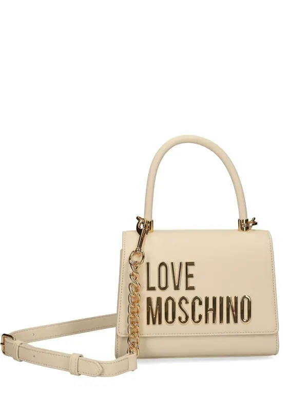 Moschino Logo-lettering Tote - Neutrals