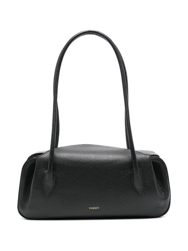 Yuzefi Oyster Shoulder Bag - Black